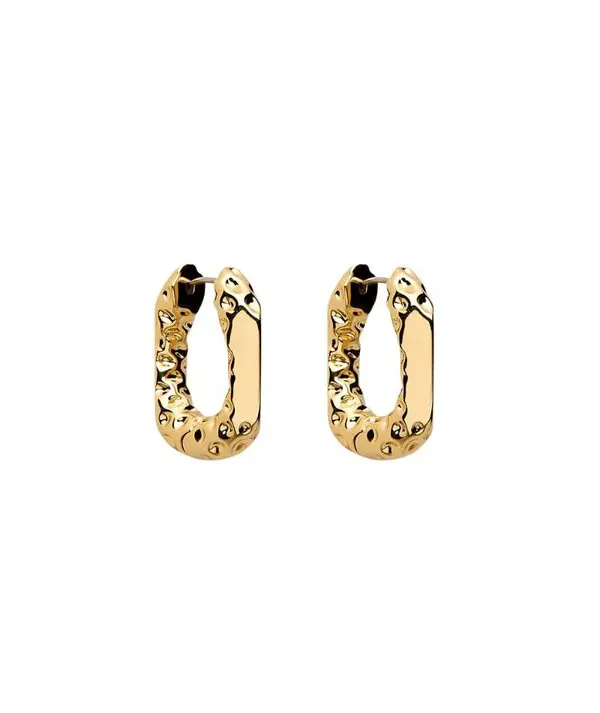 Scanlan Theodore Chisel Huggie Hoop Earrings - Light.gold