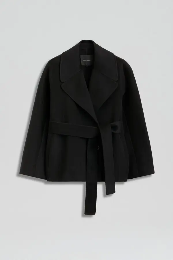 Scanlan Theodore Cocoon Sleeve Cropped Coat