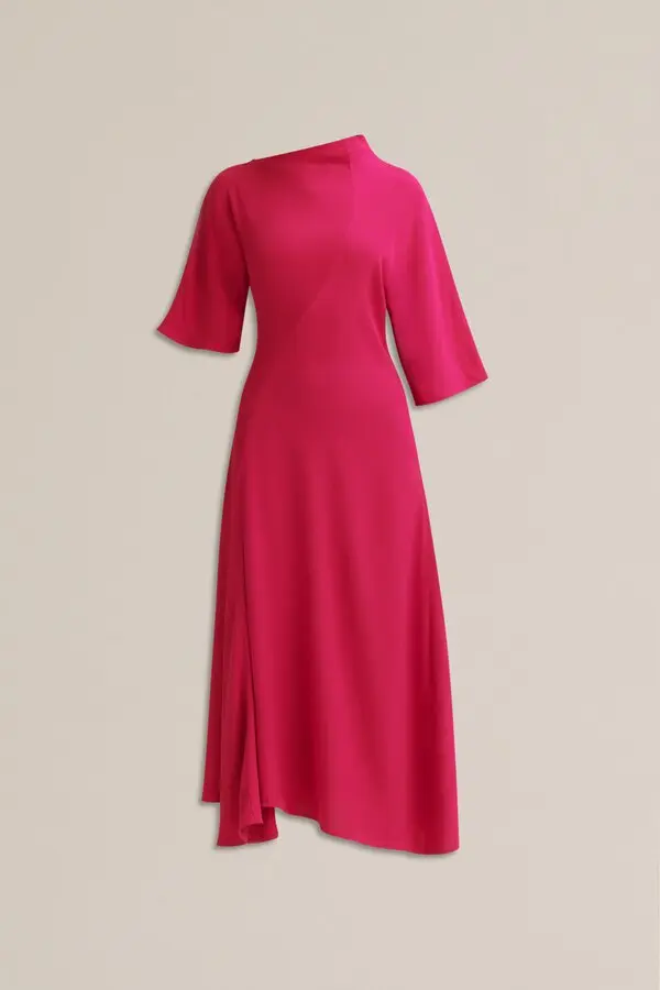 Scanlan Theodore Soft Draped Midi Dress