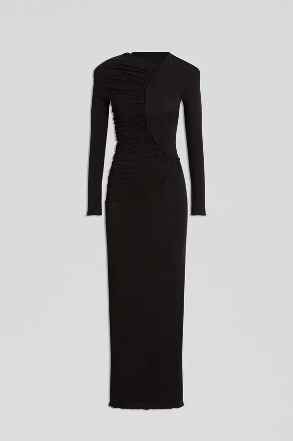 Scanlan Theodore Tinsel Drape Gown