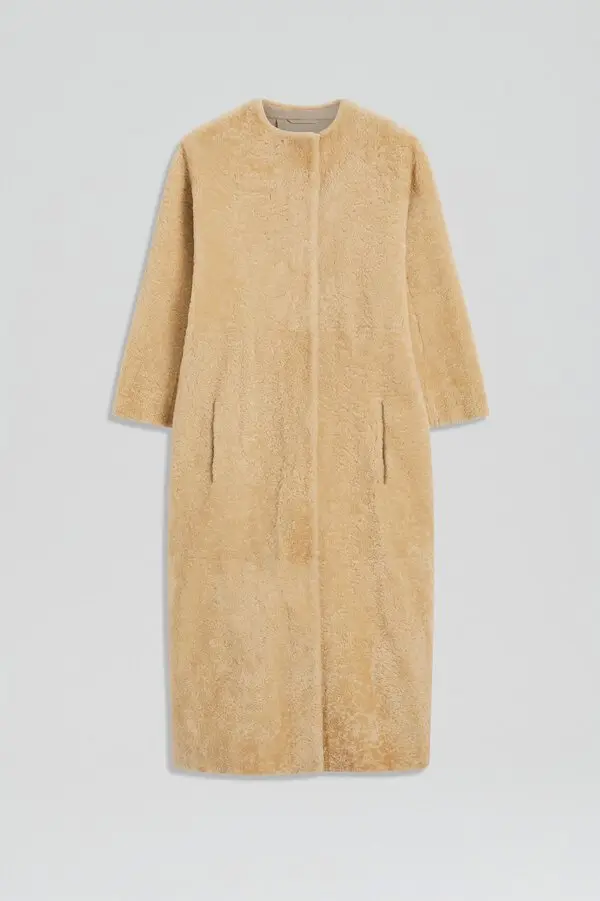 Scanlan Theodore Cocoon Shearling Coat