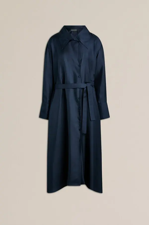 Scanlan Theodore Silk Twill Shirt Dress