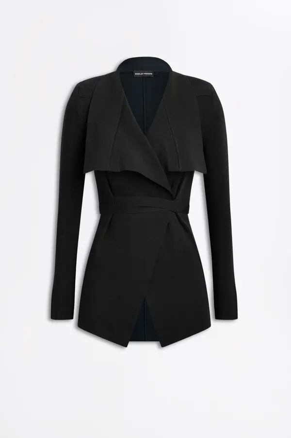 Scanlan Theodore Sateen Knit Jacket - Black