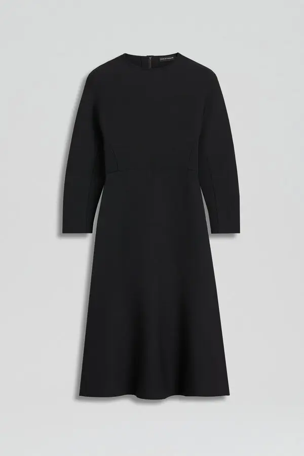 Scanlan Theodore Crepe Knit Cocoon A-line Dress