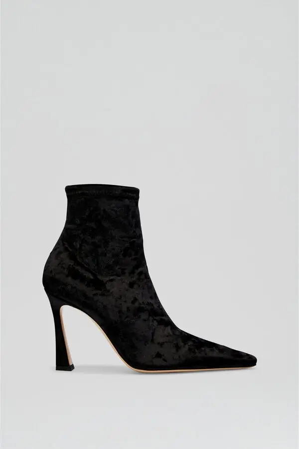 Scanlan Theodore Stretch Velvet Ankle Boots