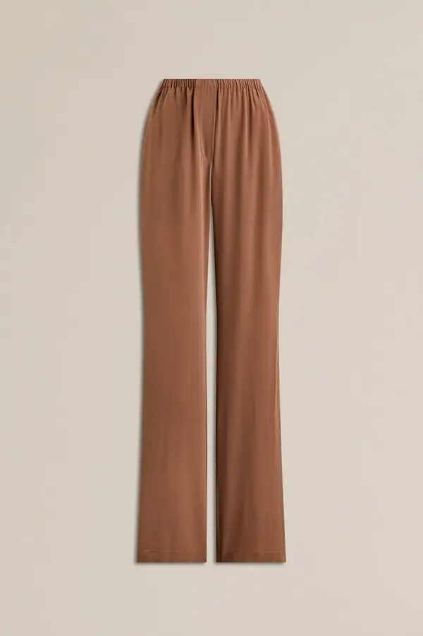 Scanlan Theodore Silk Soft Trousers - Mocha