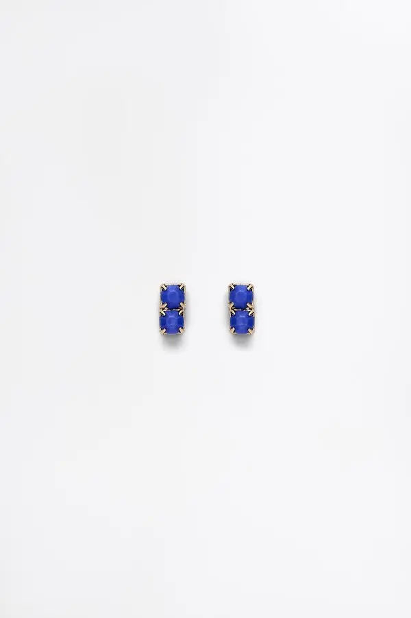 Scanlan Theodore Italian Opal Strass Stud Earrings