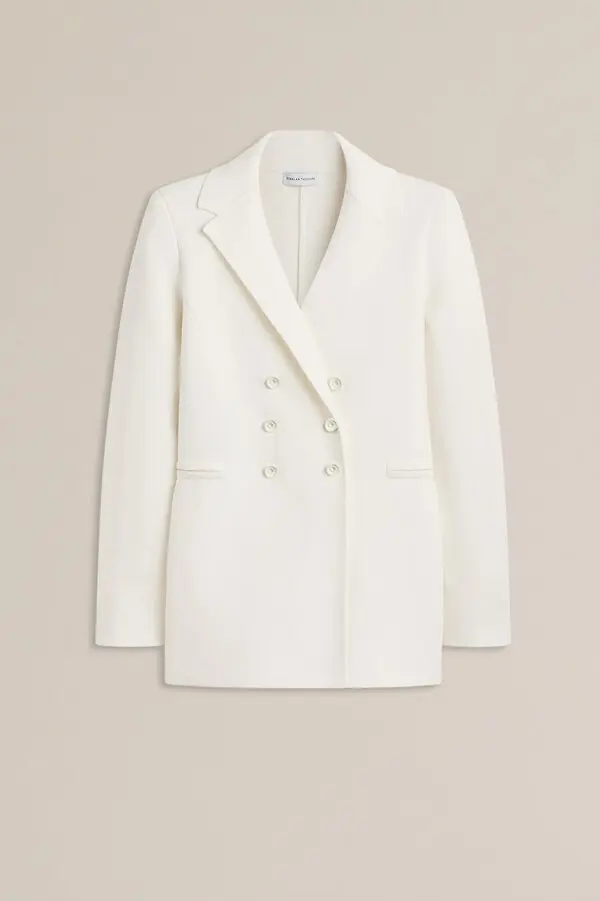 Scanlan Theodore Crepe Knit Jacket - Cream