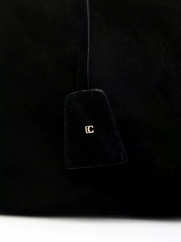 LOW CLASSIC Haricot Suede Shoulder Bag - Black
