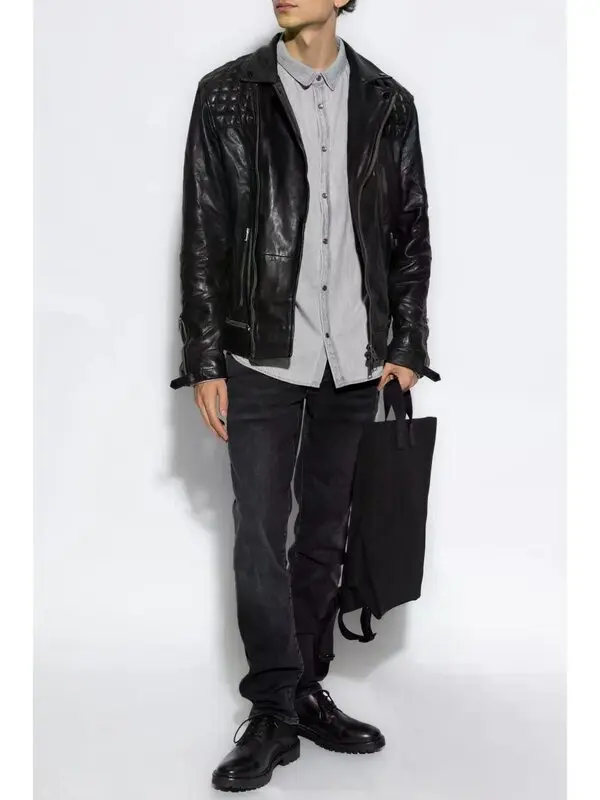 ALLSAINTS Gleason Cotton Shirt - Grey