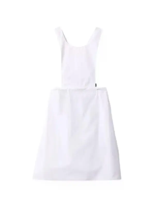 Miu Miu Pinafore-style Midi Dress - White