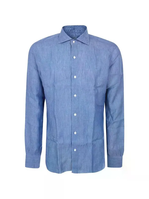 BARBA NAPOLI Long-sleeve Shirt - Blue