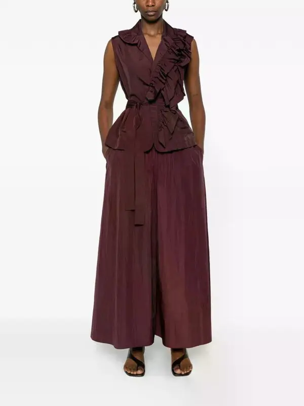PSOPHIA Wide-leg Drawstring Trousers