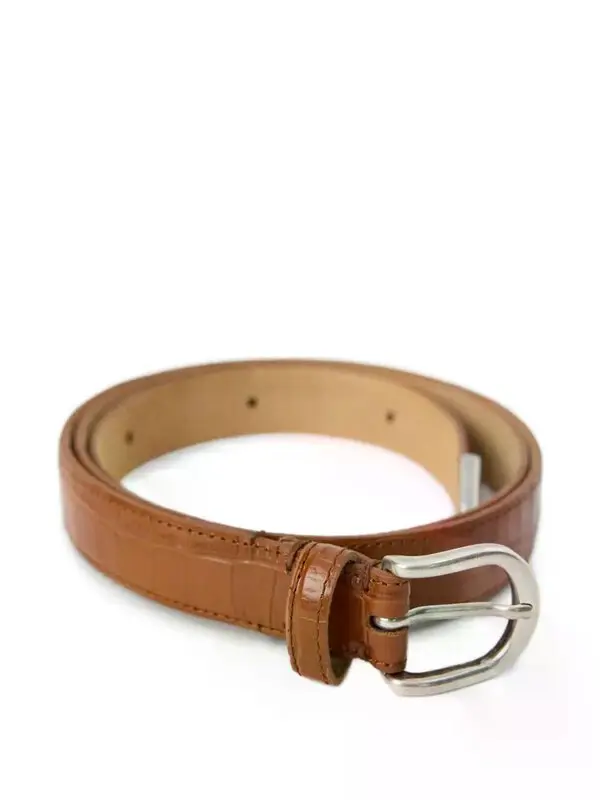 MFPEN Crocodile-effect Belt - Brown