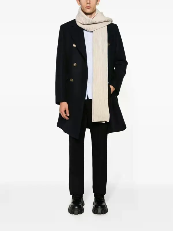 Prada Double-breasted Peak-lapel Coat