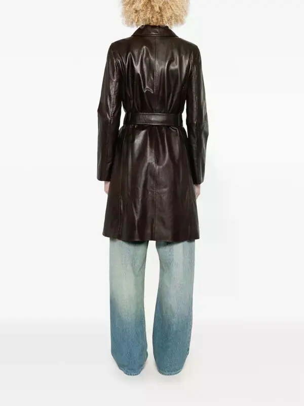 Max Mara Buttoned Belted Coat