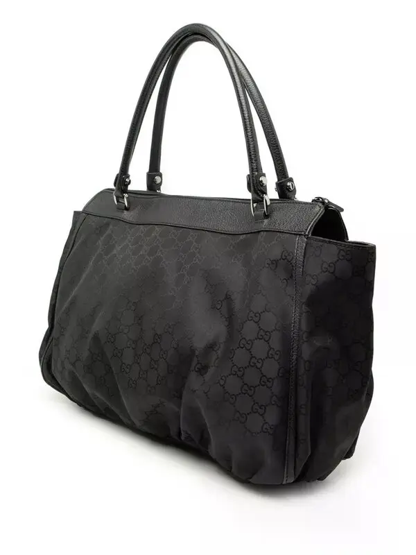 Gucci Large Gg Nylon Abbey D-ring Tote Bag