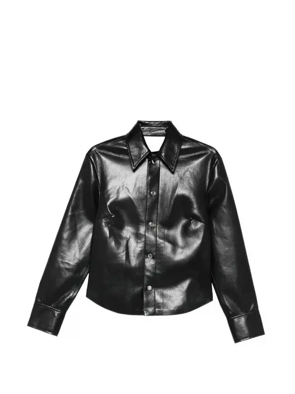 Nanushka Cut-out Shirt - Black