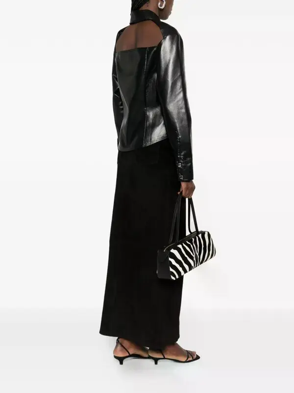 Nanushka Cut-out Shirt - Black