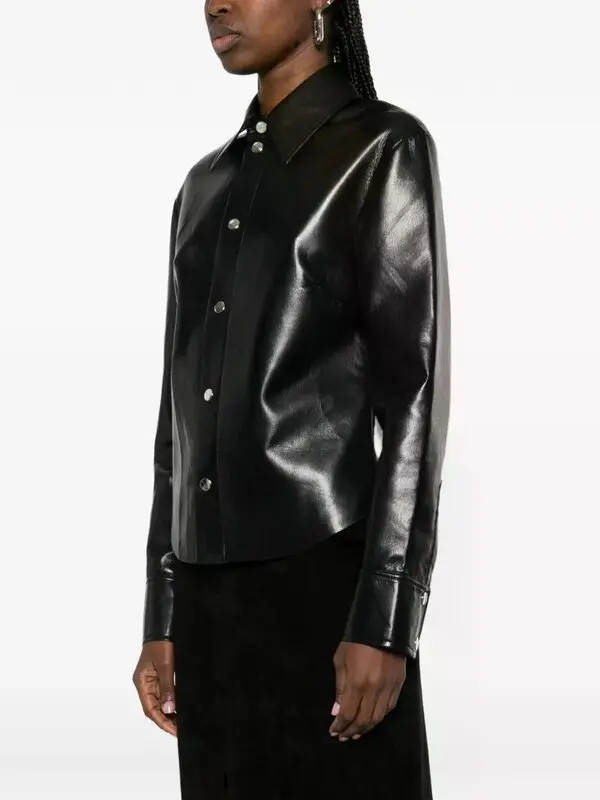 Nanushka Cut-out Shirt - Black