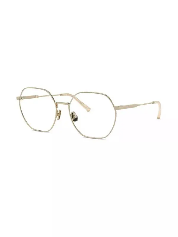 Brunello Cucinelli Geometric-frame Eyeglasses - Gold