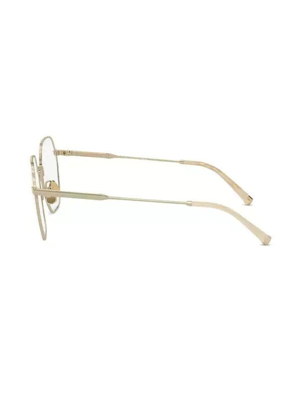 Brunello Cucinelli Geometric-frame Eyeglasses - Gold