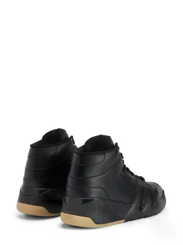 GIUSEPPE ZANOTTI Talon Perforated High-top Sneakers - Black