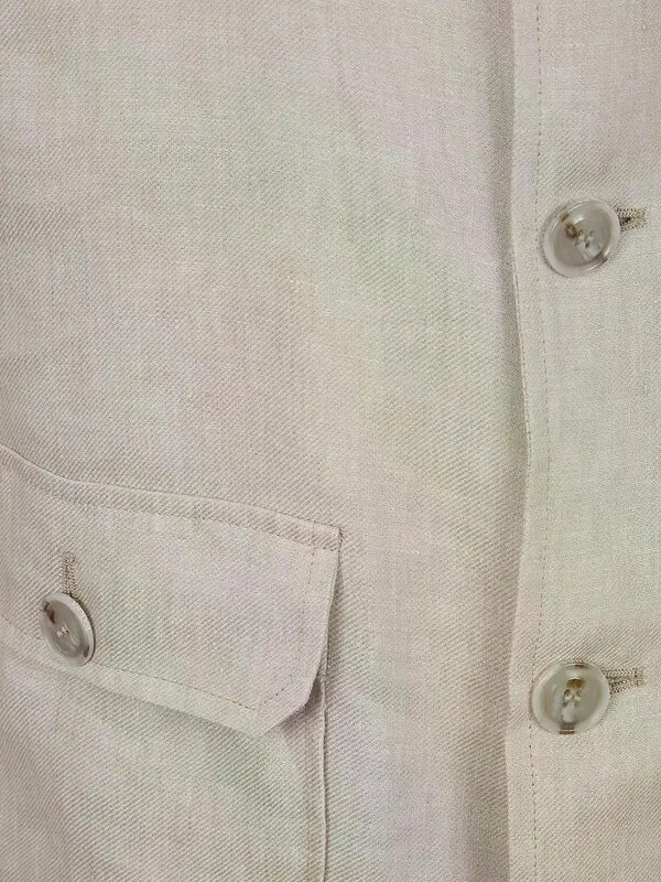 BARBA NAPOLI Flap-pocket Jacket - Neutrals