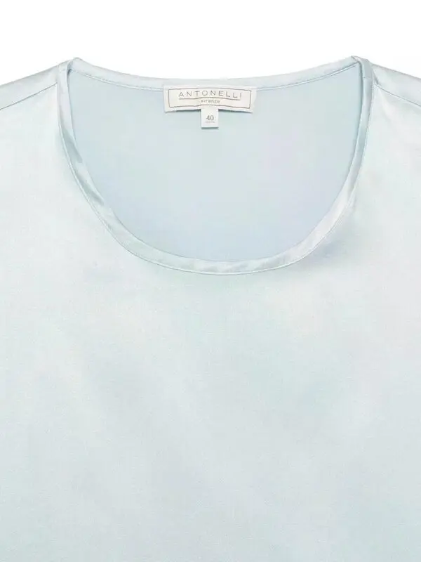 Antonelli Firenze Creta Round-neck Blouse - Blue