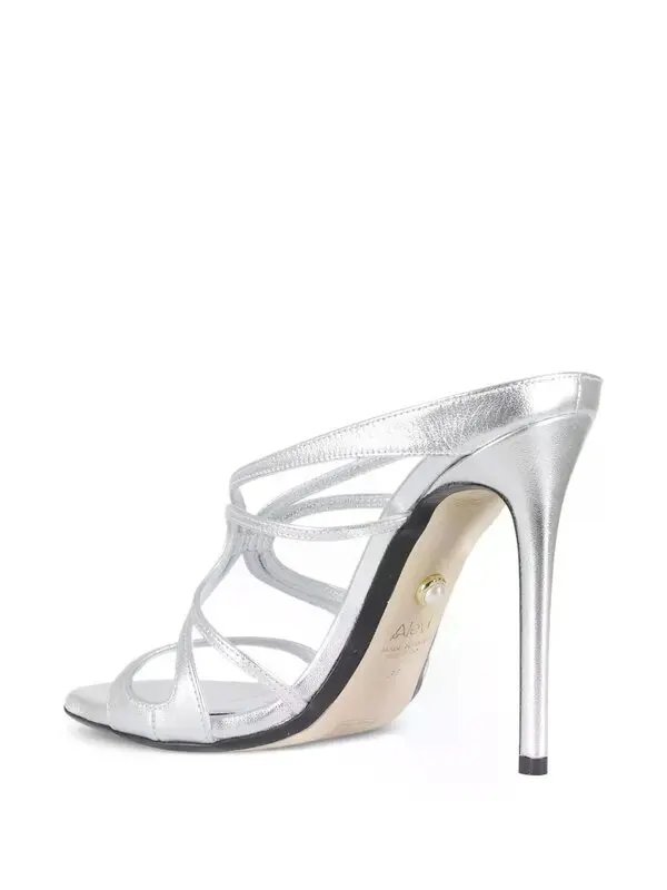 ALEVI MILANO Bar Leather Strappy Stiletto Sandals