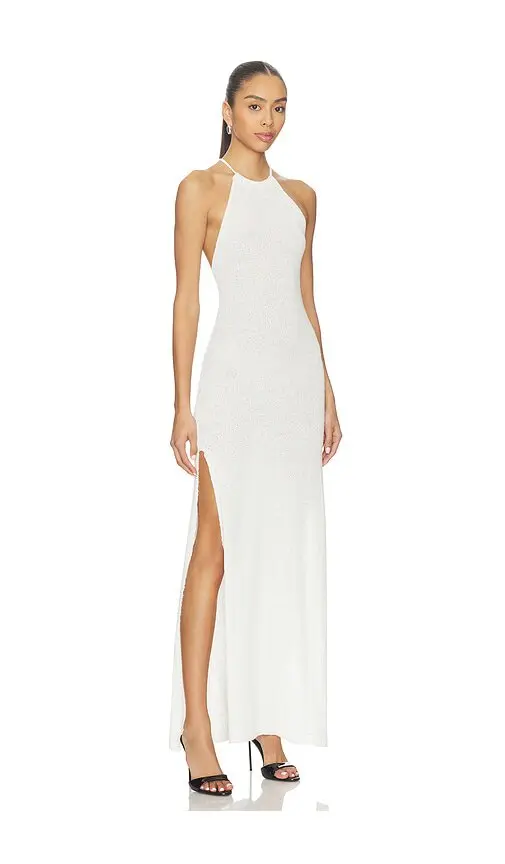 Bardot Larissa Halter Knit Dress - Ivory