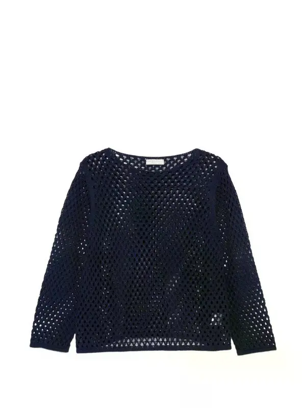 INTRECCI Open Knit Long Sleeve Sweater