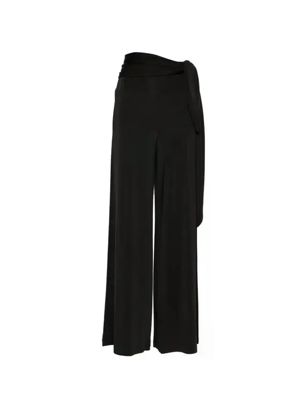 Marella Tie-waist Pants Set - Black