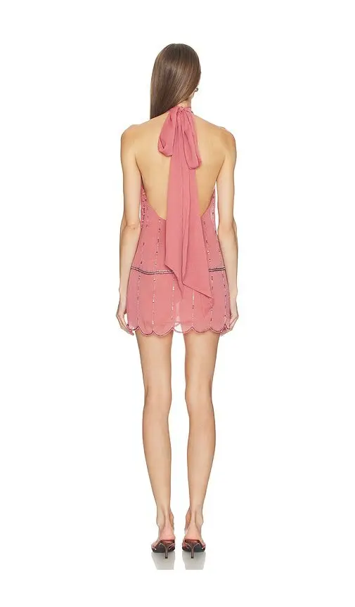 LOBA Addison Beaded Mini Dress