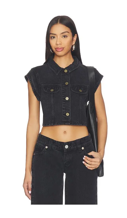 Abrand Denim Rose Denim Shirt Jacket