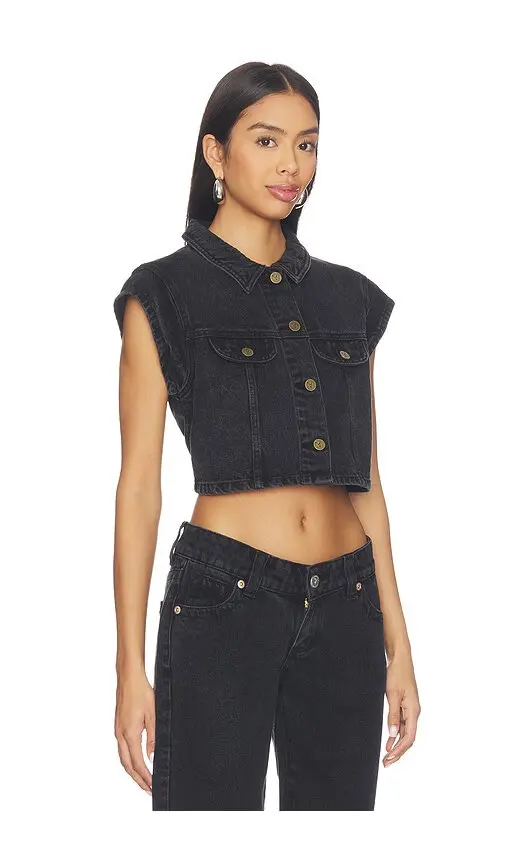 Abrand Denim Rose Denim Shirt Jacket