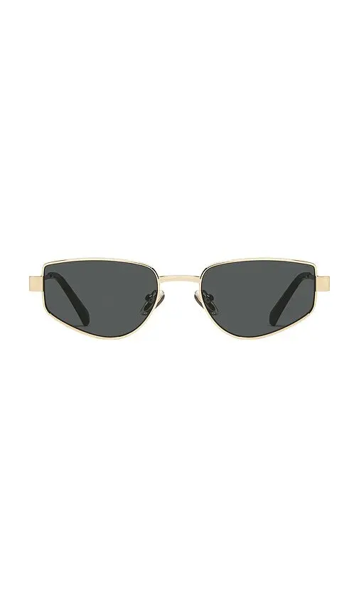 Quay Hit Single Sunglasses - Gold & Smoke