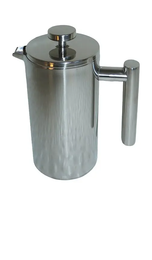 HUEGAH HOME Enzo French Press In Metallic Silver - N,a