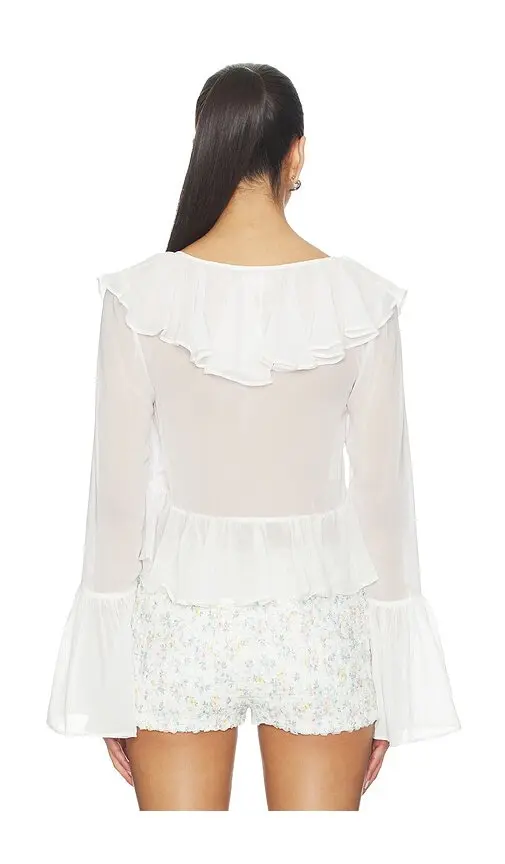 For Love & Lemons Lila Flare Top