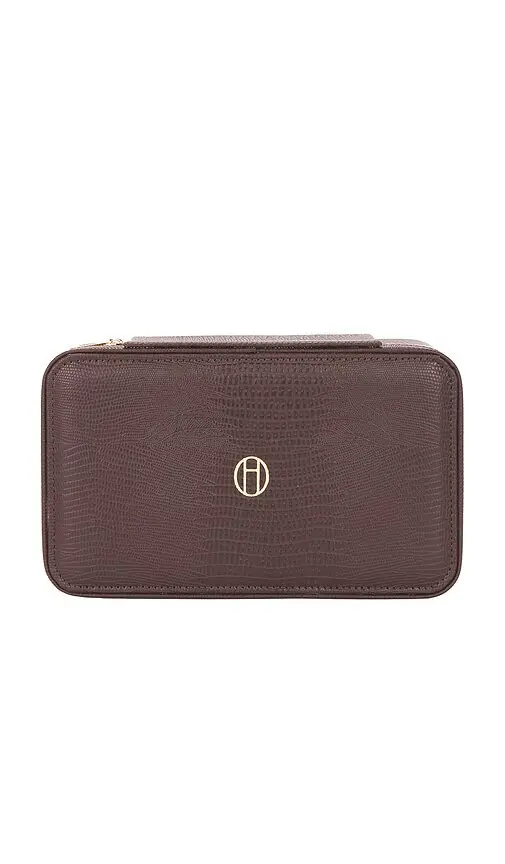 HEAVEN MAYHEM Travel Jewelry Case In Brown - Espresso