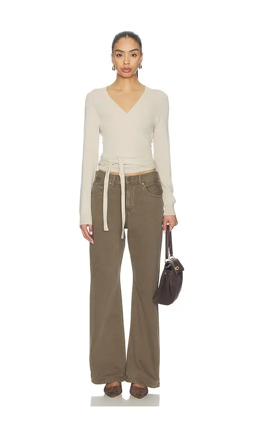 HERSKIND Ballerina Knit Wrap Blouse