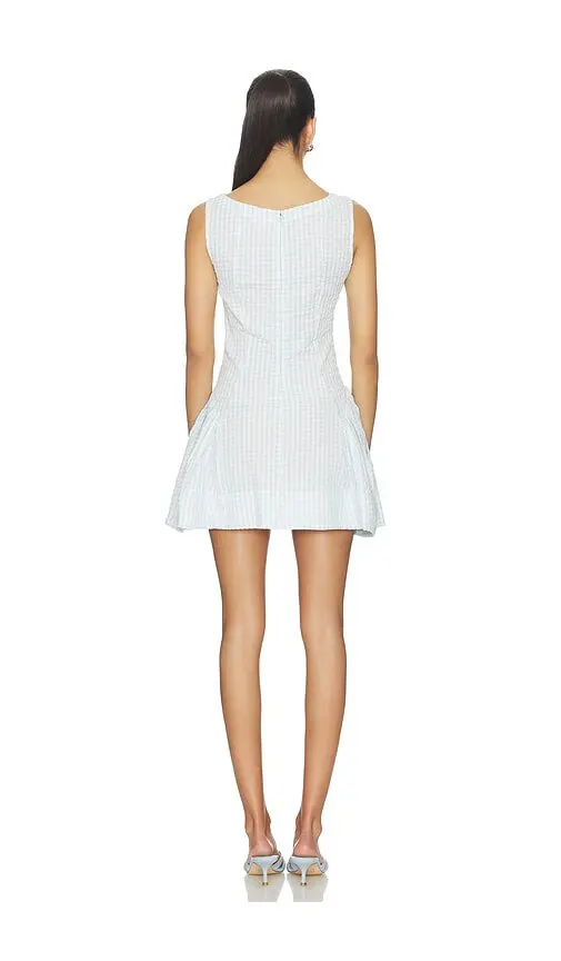 For Love & Lemons Scotch Bonnet Gingham Mini Dress