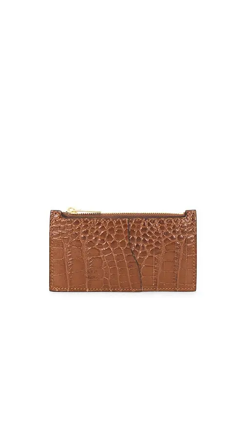 ATP ATELIER Moscosi Card Holder In Brown - Cannella