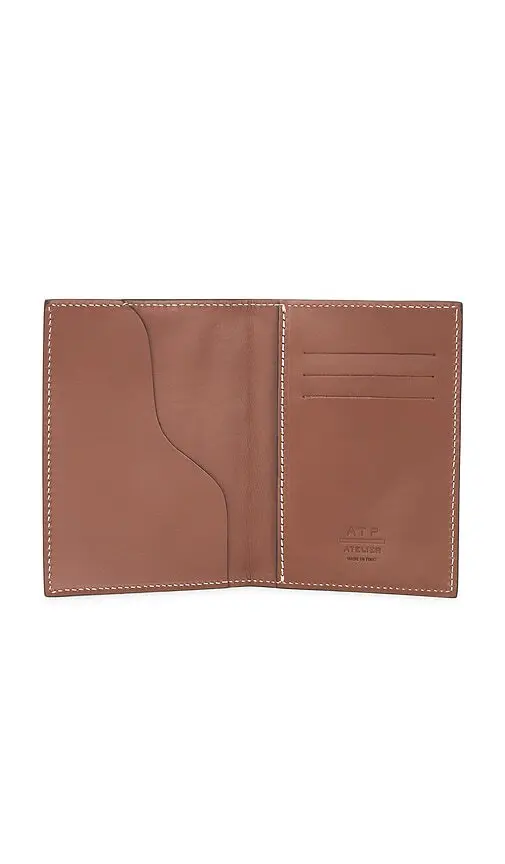ATP ATELIER Jelsi Passport Holder In Tan