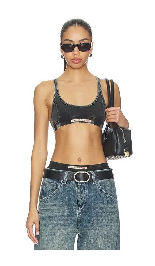 DIESEL® Ariel Denim Bra - Black