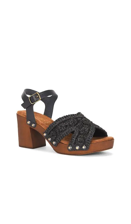 Seychelles Ravenna Sandal - Black Raffia