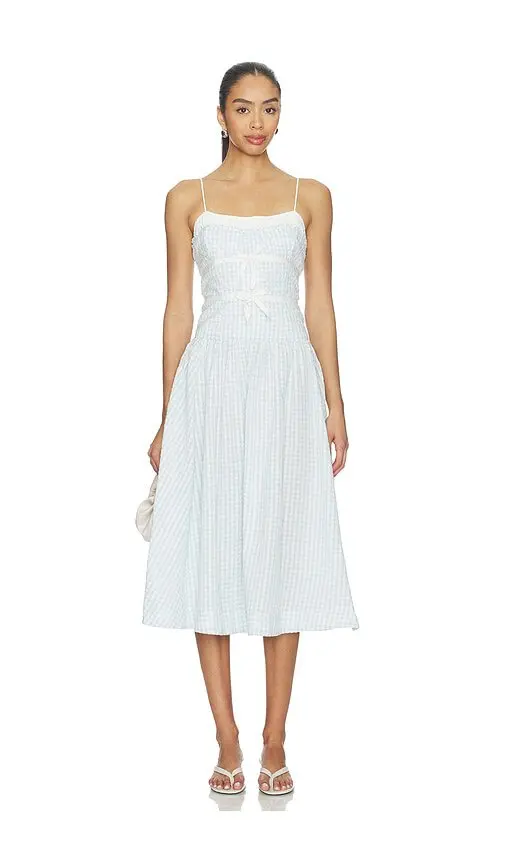 For Love & Lemons Georgia Gingham Midi Dress