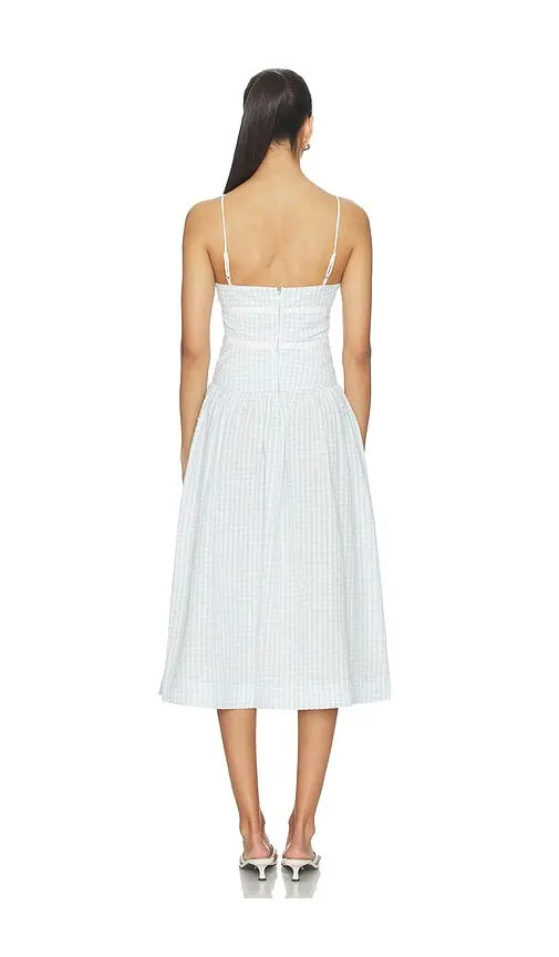 For Love & Lemons Georgia Gingham Midi Dress