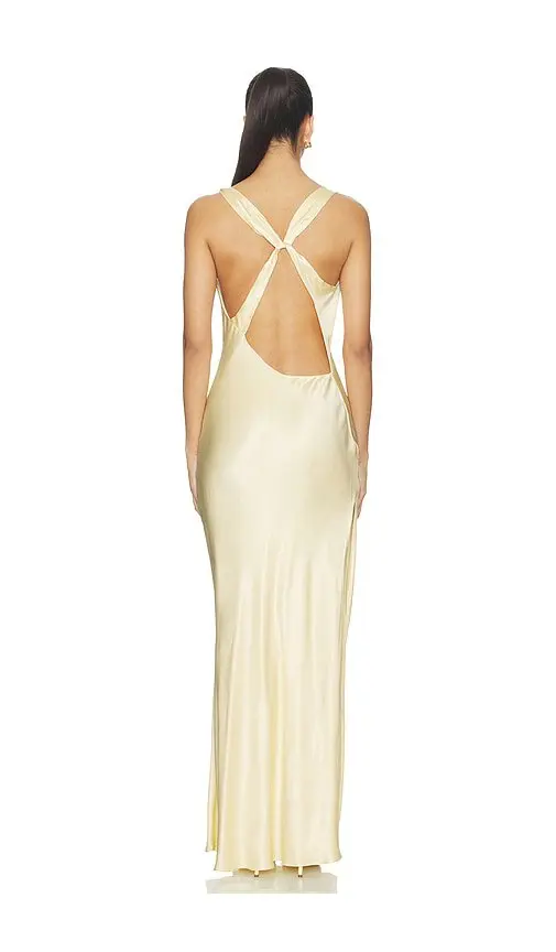 Bardot Anouk Cowl Neck Maxi Dress - Buttercup