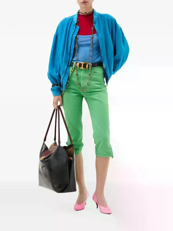 Versace Capri Jeans With Medusa Hardware - Green